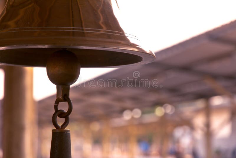 Old bell in train station stock image. Image of trip - 21403471