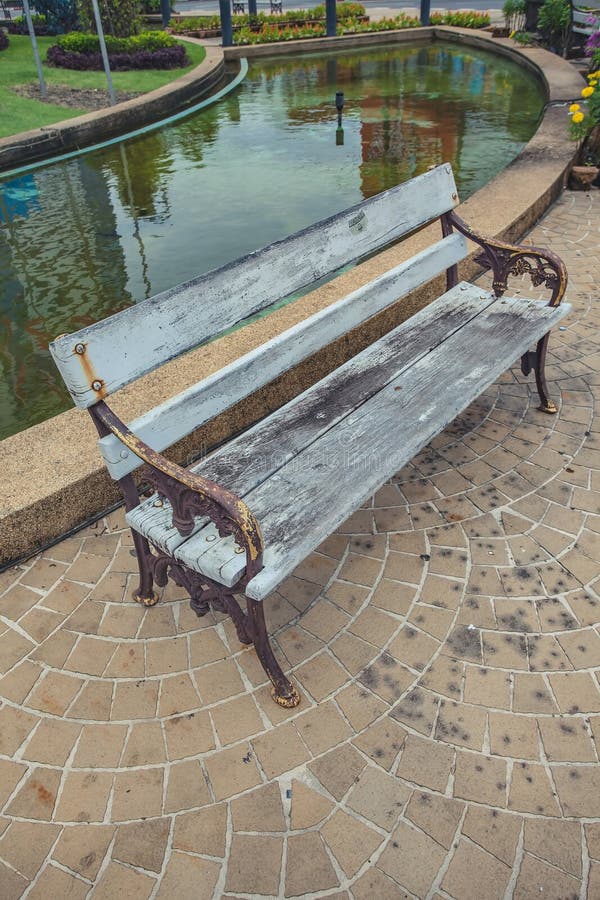 Old bench in park stock photo. Image of bright, beautiful - 58439516