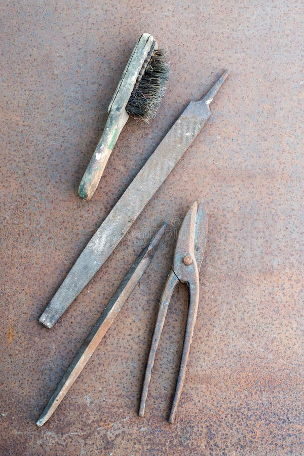 Old bench tools stock photo. Image of retro, hand, fillets - 82086536