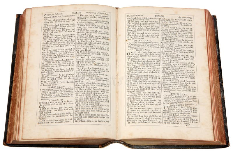 An old bible. stock image. Image of antique, verse, book - 3409665