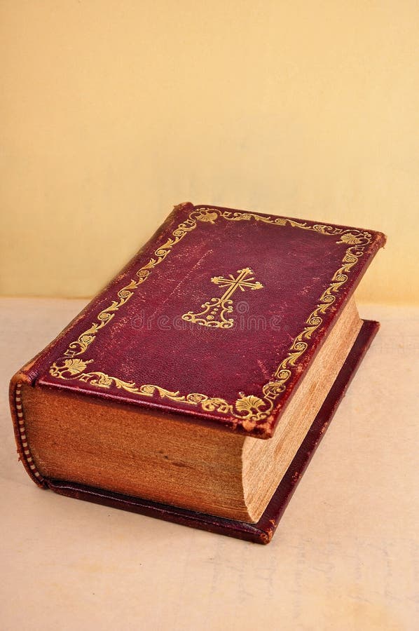 Old Bible cover stock image. Image of testament, thick - 38431935