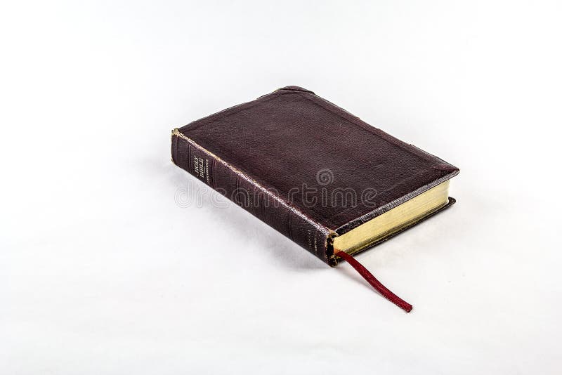 Old Bible on White Background Stock Image - Image of color, cover: 59797381