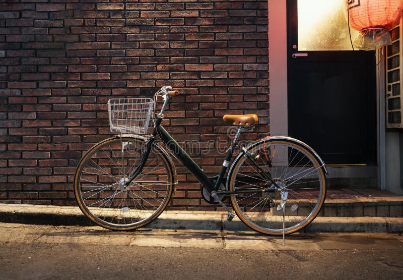 Old Bicycle with Brown Details. High Quality Photo Stock Image - Image ...