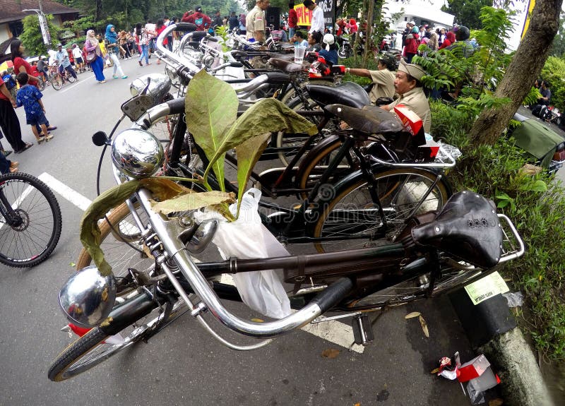 Old bicycle editorial stock photo. Image of java, gathered - 53340298
