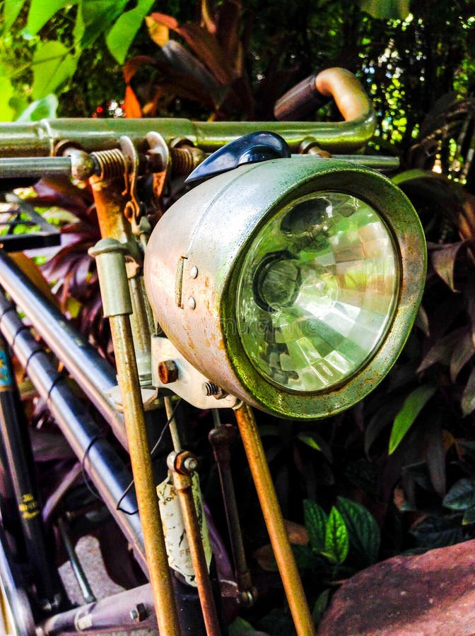 Old Bicycle. stock photo. Image of lamp, paint, handle - 31137648