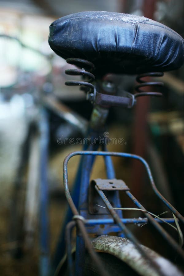 Old Bicycle Rusty and with Shabby Stock Image - Image of transport ...