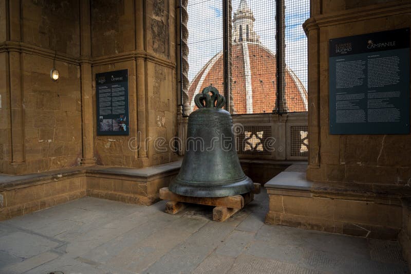 Old Big Bell on a Pedestal in the Tower Editorial Photography - Image ...