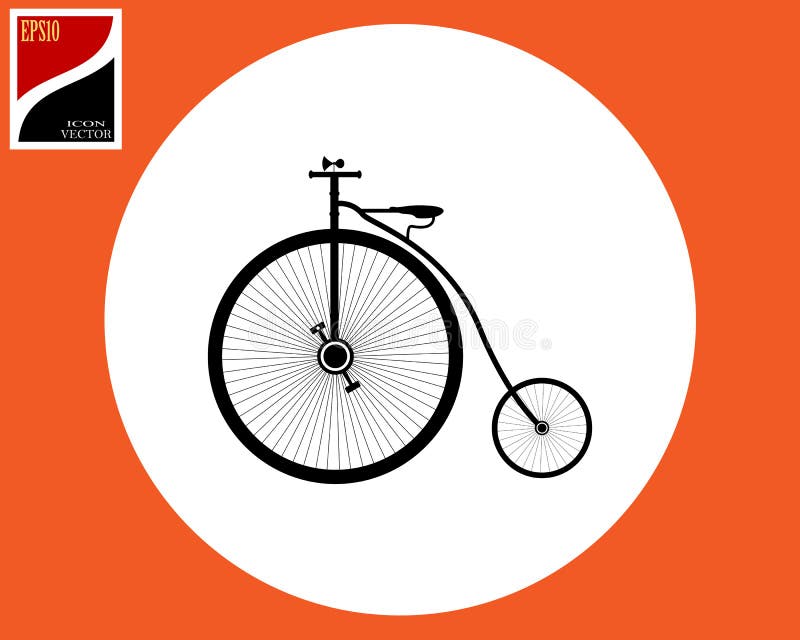 Bicycle Circle Icon stock vector. Illustration of abstract - 122602564