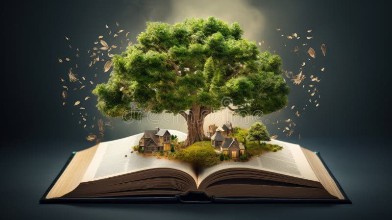 The Old Big Book Opens with the Tree of Knowledge Planted Inside ...