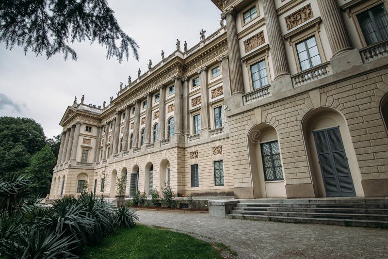Old Big Building on Green Grass Stock Photo - Image of freedom ...