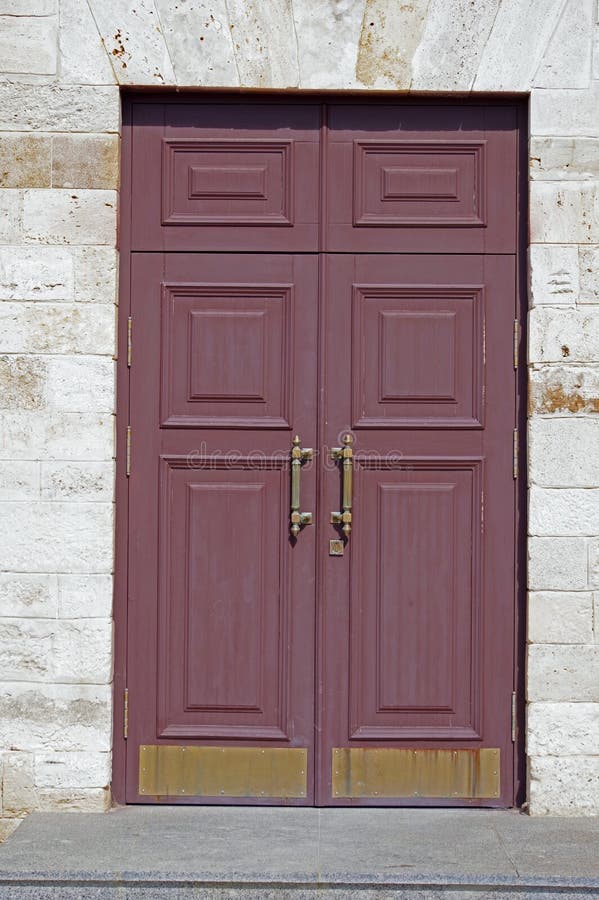 Big door with decoration stock photo. Image of house - 28925742