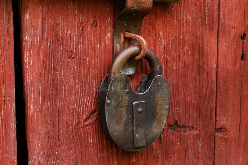 Old big lock close up stock image. Image of grunge, keyhole - 222326721