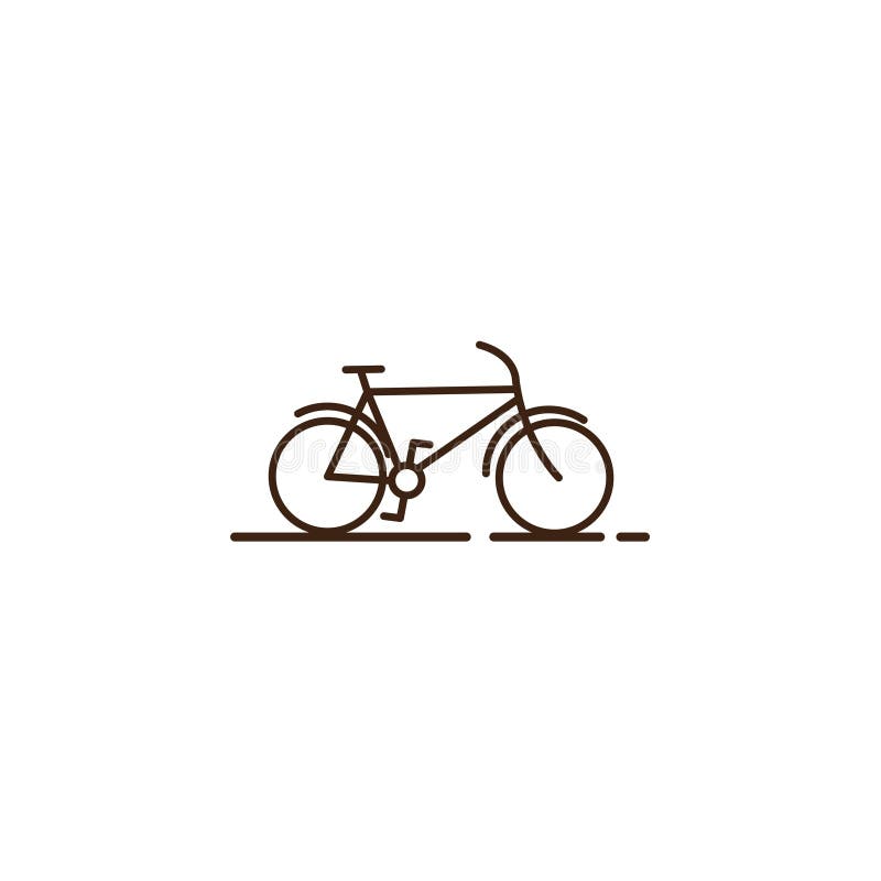 Old Bike Icon Outline Logo Design Template Vector Stock Vector ...