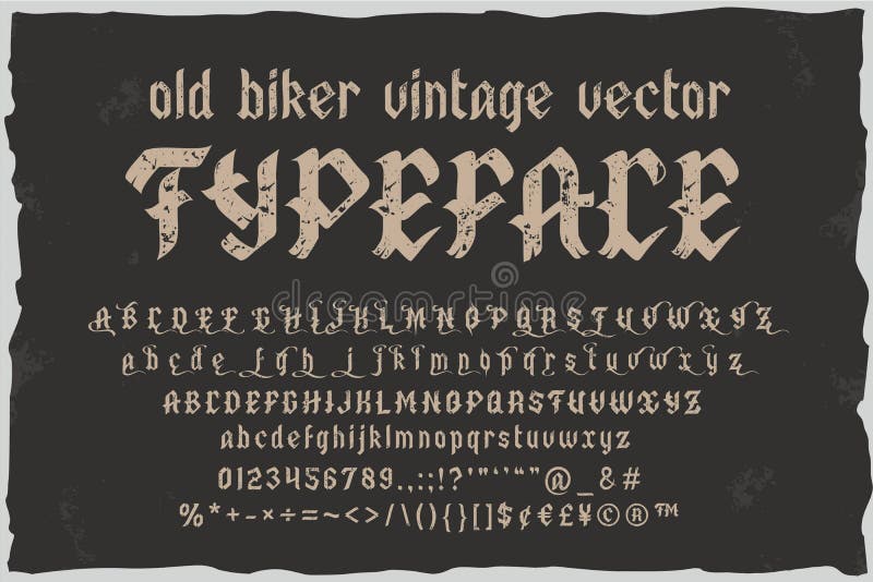 Biker Font Stock Illustrations – 920 Biker Font Stock Illustrations ...