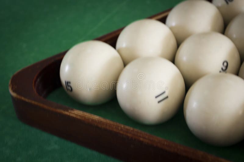 Old billiard balls stock image. Image of enjoyment, game - 116229093