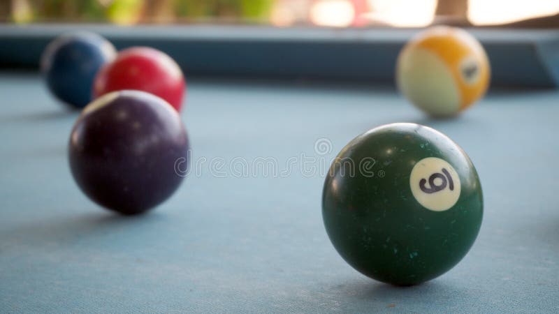 Old Billiard Balls / a Vintage Style Photo from a Billiard Balls in a ...