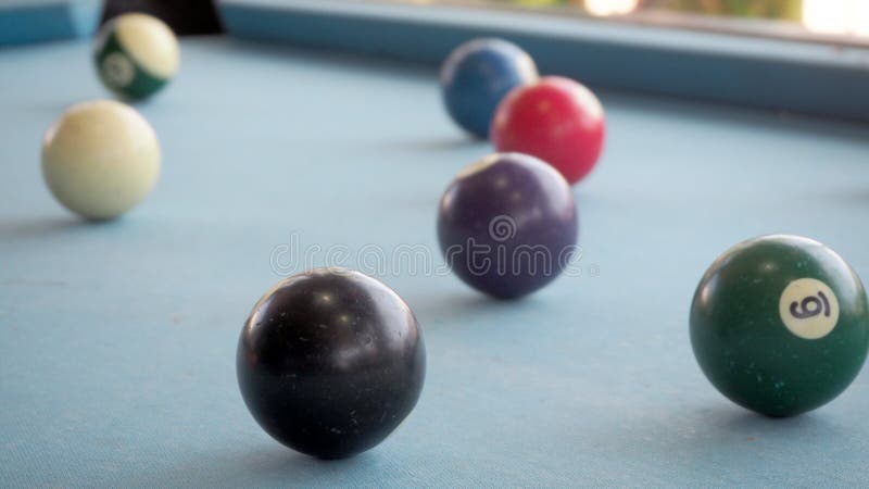 Old Billiard Balls / a Vintage Style Photo from a Billiard Balls in a ...