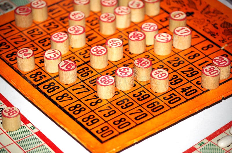 Old bingo game set stock photo. Image of numbers, bingo - 69316524