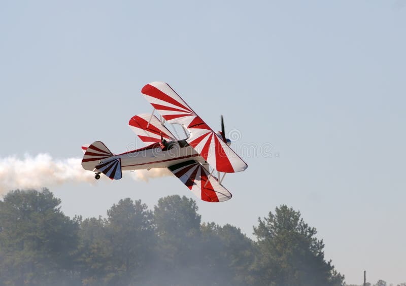 Old biplane stock image. Image of taking, airborne, biplane - 28324731