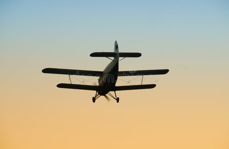 Biplane rear view stock photo. Image of planes, classic - 3680226