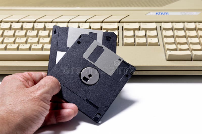 Old 16-bit Computers Primitive Computers from the 1980s and 1990s Stock ...