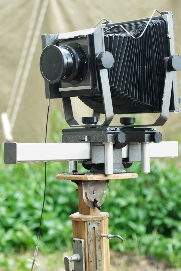 Old black camera stock image. Image of equipment, black - 16237443