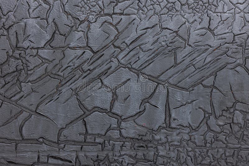 Old Black Cracked Paint Weathered Texture Background Stock Photo ...