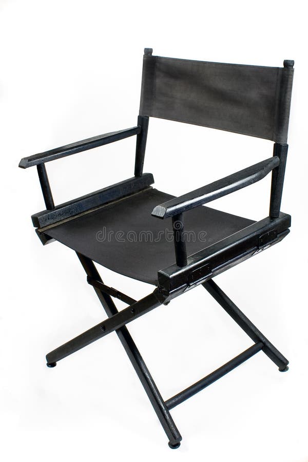 Old black director chair stock photo. Image of rest, folding - 27370076