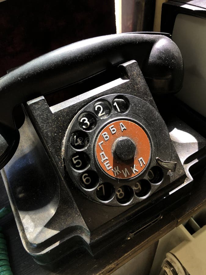 Old Black Phone with Alphabet Stock Photo - Image of macro, house ...