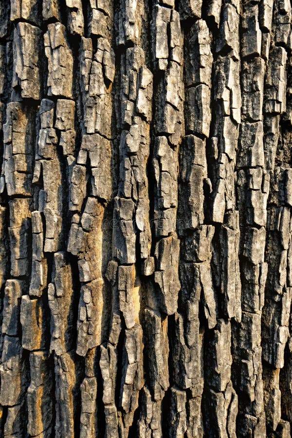 Old Black Tree Bark Texture Collage for 3D Mapping Stock Illustration ...