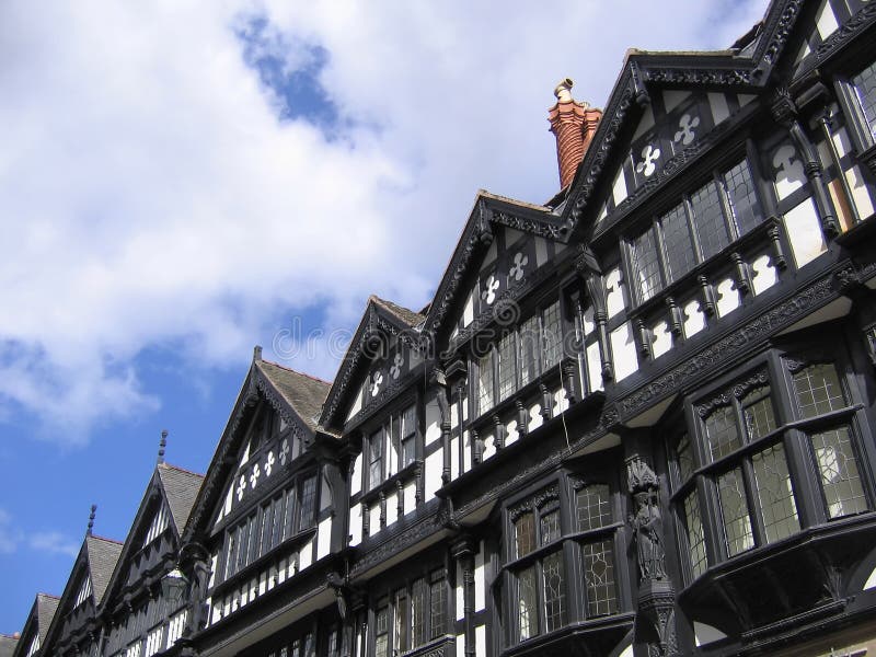 Tudor Buildings - Chester - England Editorial Stock Photo - Image of ...