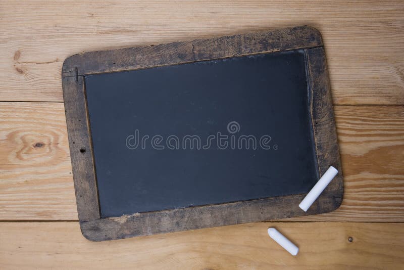 Old blackboard and chalk stock photo. Image of notice - 5462506