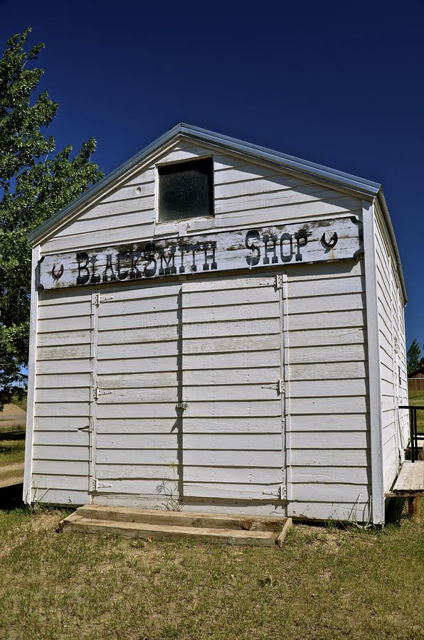 Old blacksmith shop stock image. Image of doors, forge - 78612981