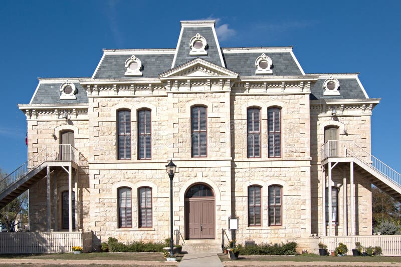 The Old Blanco County Courthouse Stock Image - Image of style ...