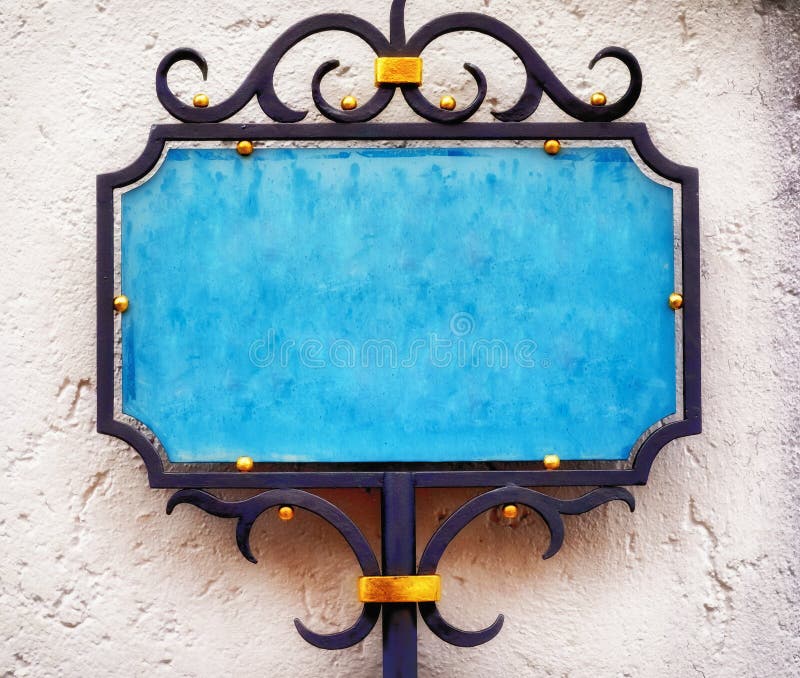 Metal plate sign board stock photo. Image of metallic - 44844680