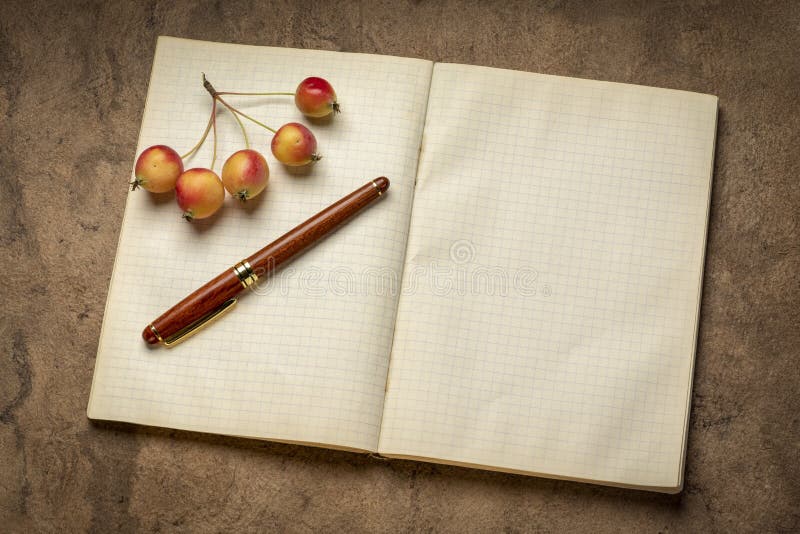 Blank Notebook or Journal with Coffee Stock Image - Image of ruled ...