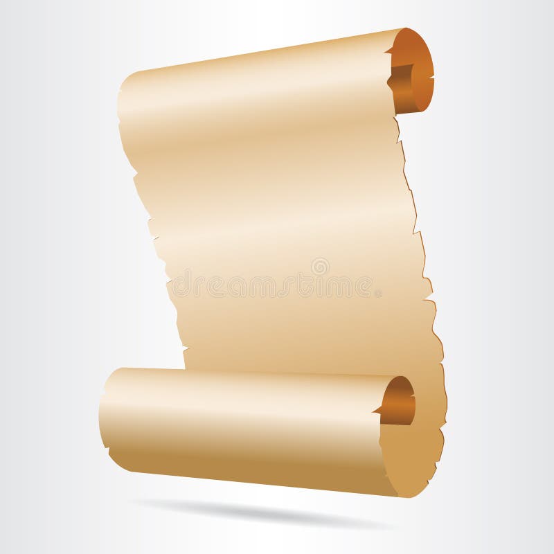 Old blank paper script. stock vector. Illustration of empty - 80303484