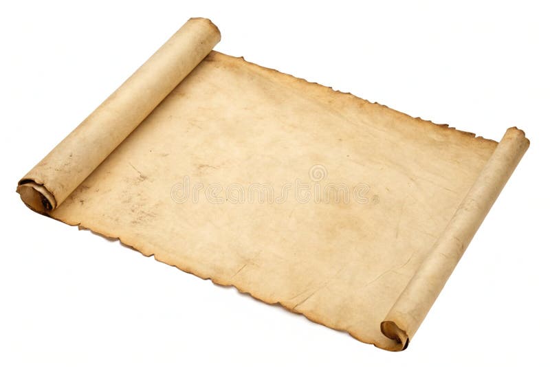 Old Blank Parchment Treasure Map Isolated Stock Illustration ...