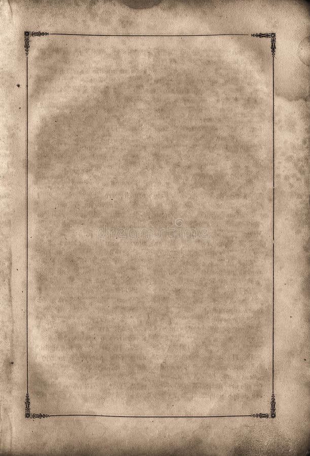 Old paper page stock photo. Image of manuscript, empty - 17688286