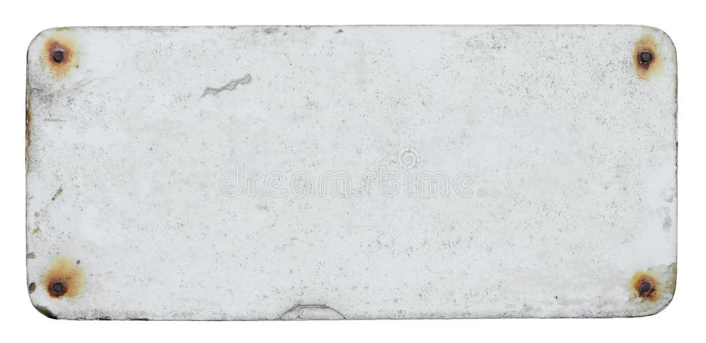 Old Blank Sign stock photo. Image of plate, vintage, white - 24668412