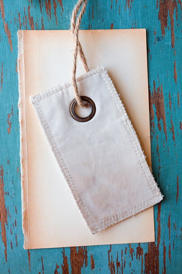 Old blank tag and paper stock image. Image of vintage - 8818083