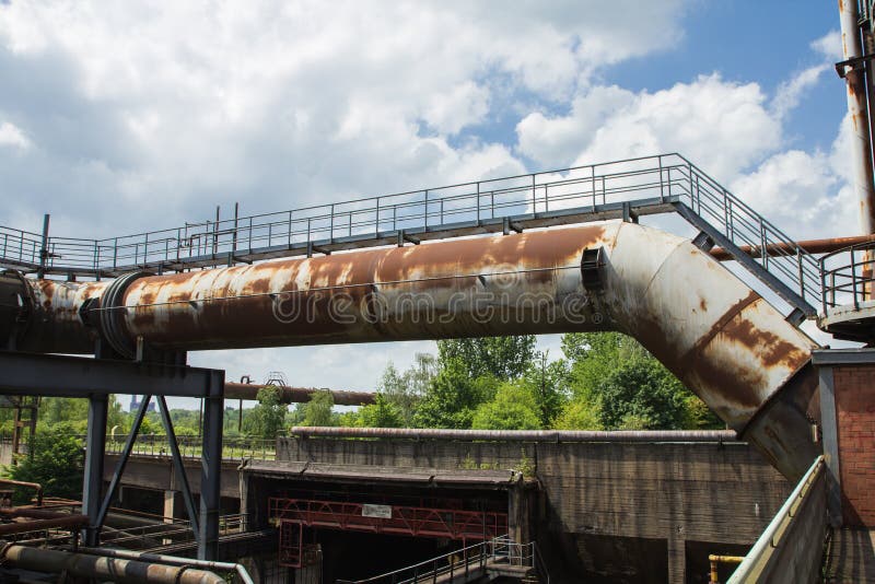 An old blast furnace stock image. Image of history, large - 56408225