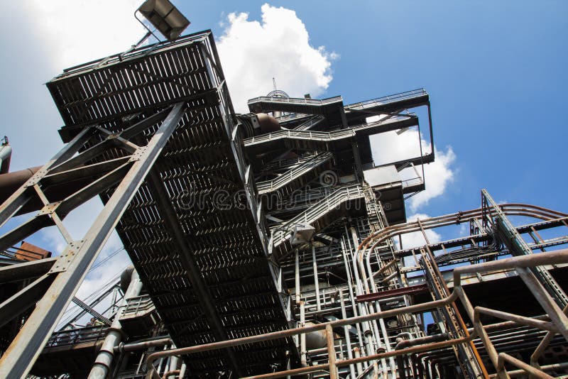 An old blast furnace stock photo. Image of building, danger - 56409048