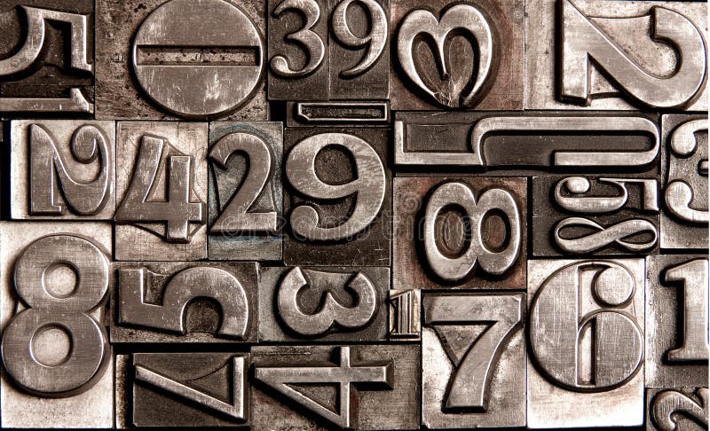 Old metal numbers stock photo. Image of retro, block - 26948028