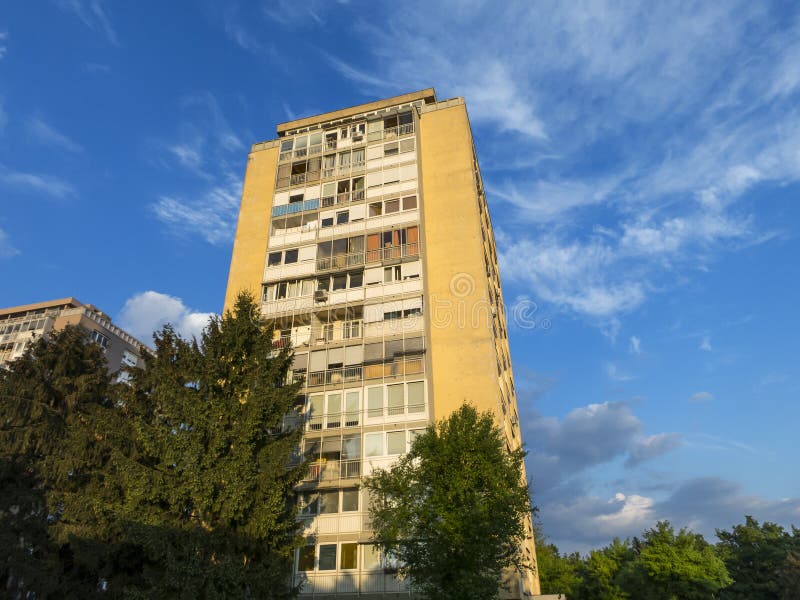 Old block stock photo. Image of block, flats, windows - 70872686