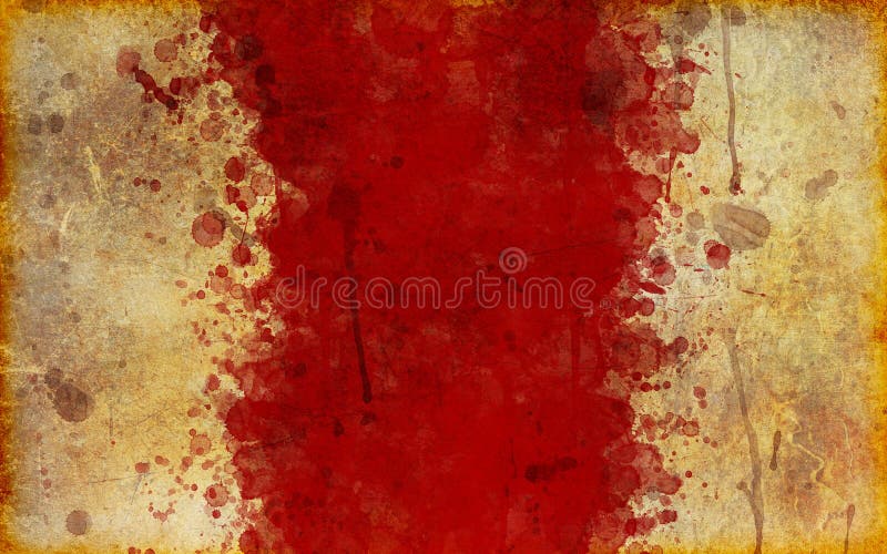 Old Paper Background with Red Blood Splash Stock Photo - Image of ...