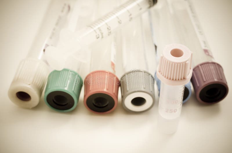 The old blood tubes. stock image. Image of analysis, reactive - 60743075