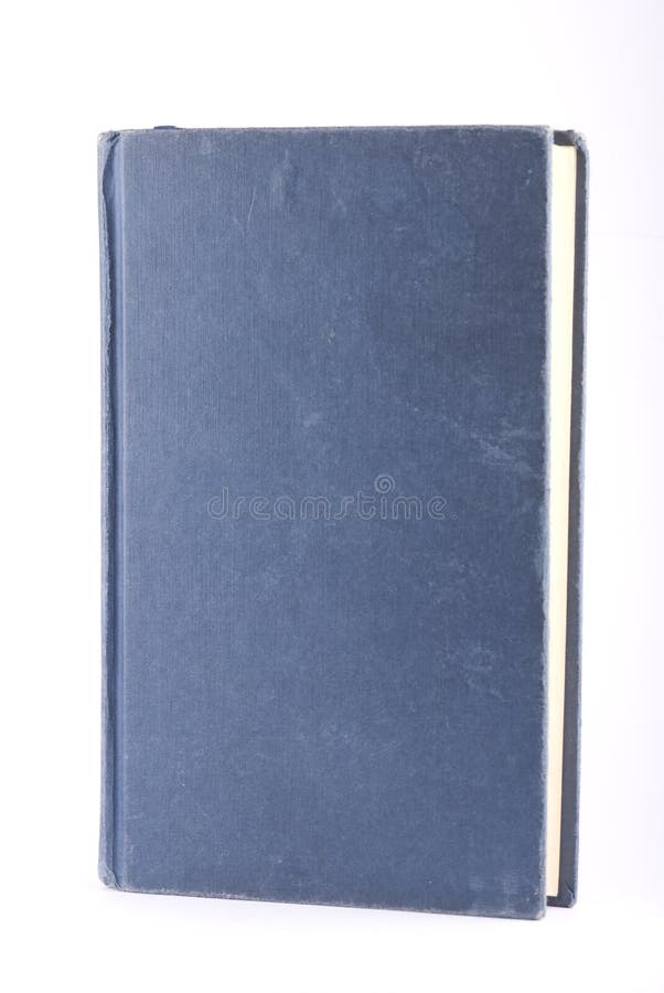 Old Blue Book Isolated on White Stock Photo - Image of document ...