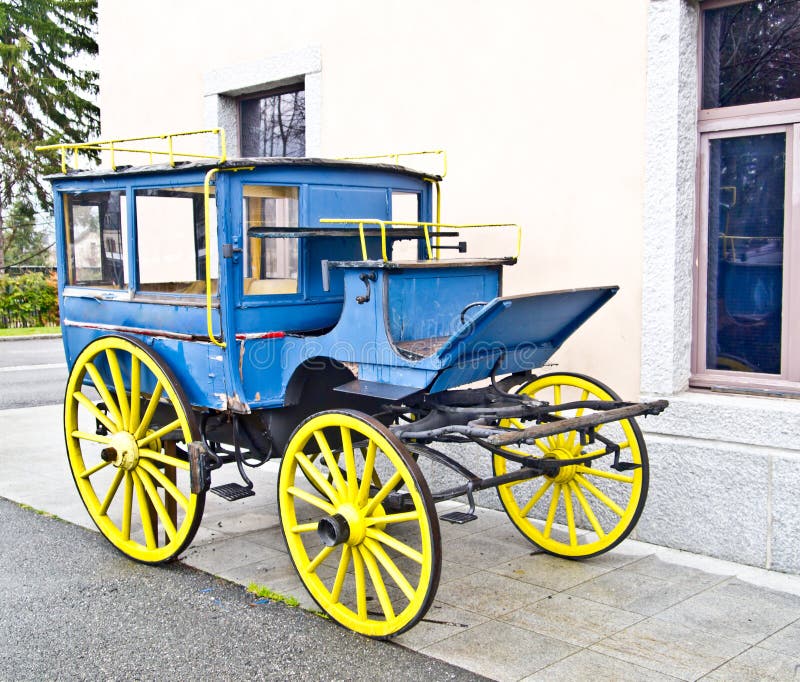 Old blue carriage 2 stock image. Image of tradition, transportation ...