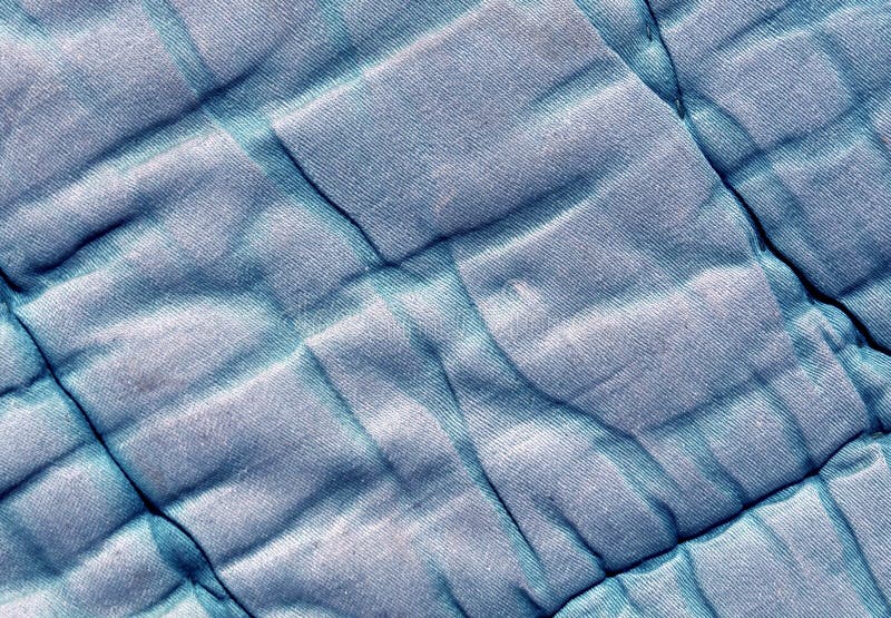 Old Blue Color Blanket Texture. Stock Image - Image of material, fabric ...